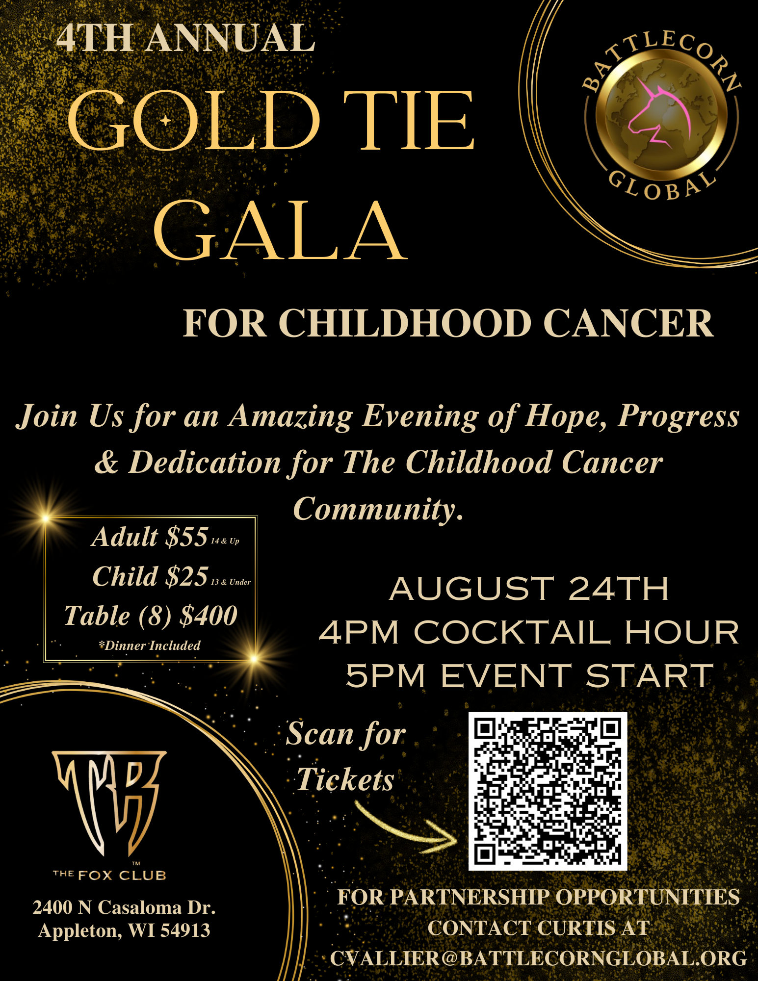 Gold Tie Gala 2025 – Battlecorn Care Packages